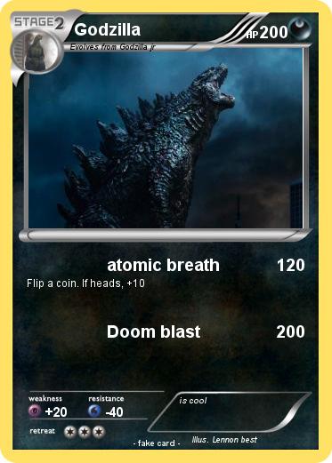 Pokémon Godzilla 2893 2893 - atomic breath - My Pokemon Card