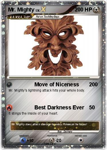 Pokémon Mr Mighty - Move of Niceness - My Pokemon Card