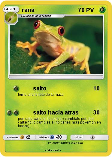 Pokémon rana 38 38 - salto - Mi carta pokémon