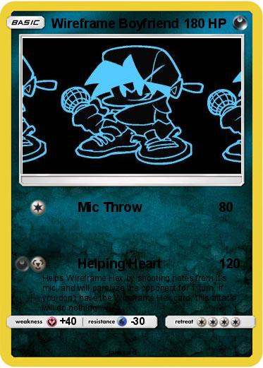 Pokémon Wireframe Boyfriend - Mic Throw - My Pokemon Card