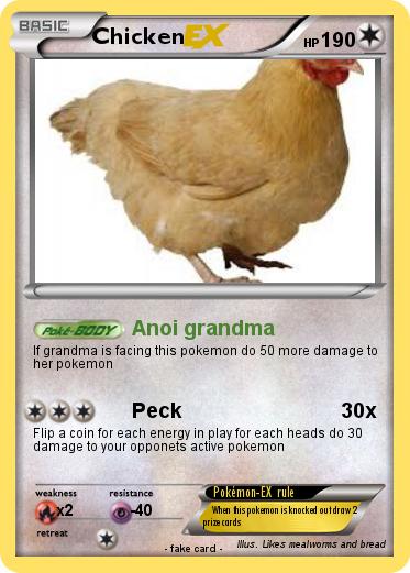 Pokémon Chicken 912 912 - Anoi grandma - My Pokemon Card