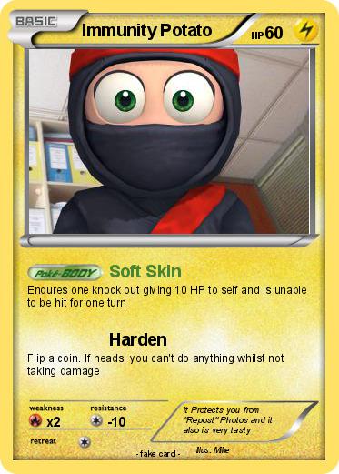 Pokémon Immunity Potato - Soft Skin - My Pokemon Card