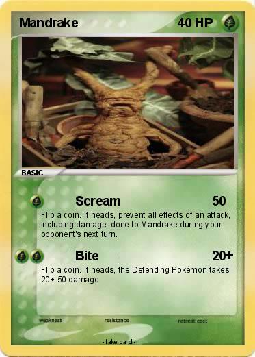 Pokémon Mandrake 1 1 - Scream - My Pokemon Card