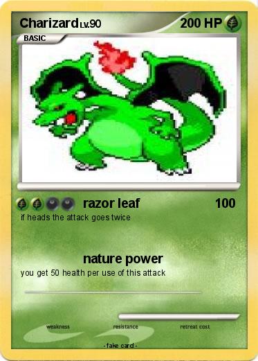 Pokémon Charizard 3165 3165 - razor leaf - My Pokemon Card
