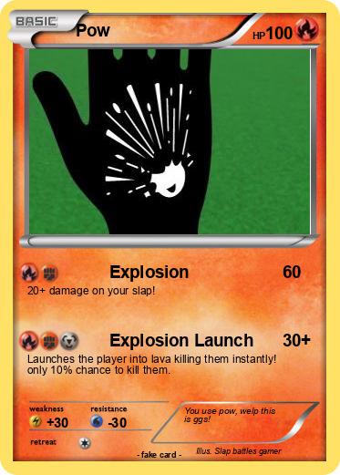 Pokémon Pow 57 57 - Explosion - My Pokemon Card
