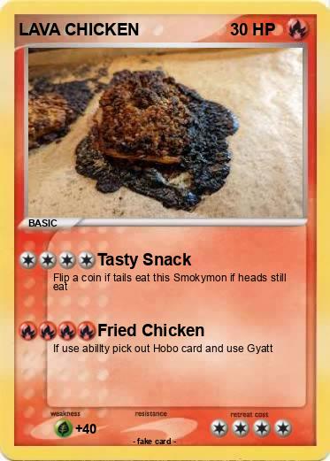 Pokémon LAVA CHICKEN - Tasty Snack - My Pokemon Card