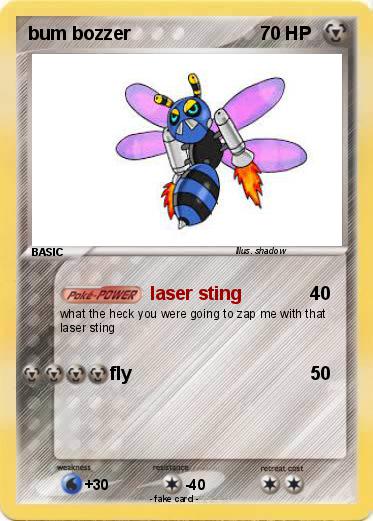 Pokémon bum bozzer - laser sting - My Pokemon Card