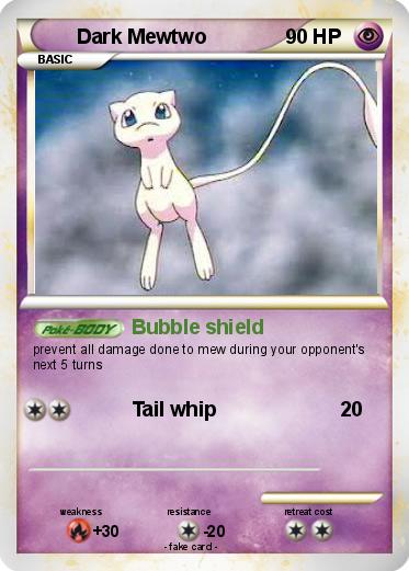 Pokémon Dark Mewtwo 282 282 - Bubble shield - My Pokemon Card