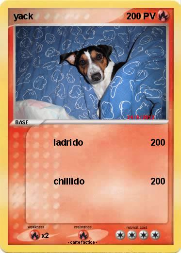 Pokémon yack - ladrido - Ma carte Pokémon