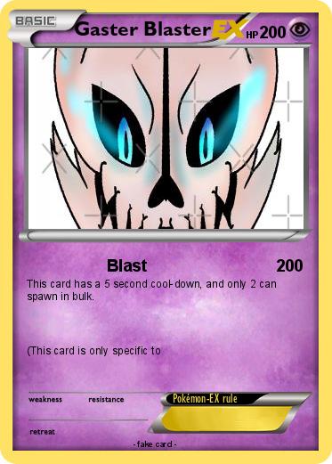 Pokémon Gaster Blaster 49 49 - Blast - My Pokemon Card