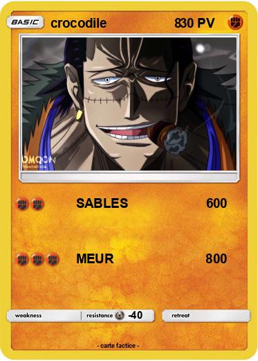 Pokémon crocodile 8 1 1 - SABLES 600 - Ma carte Pokémon