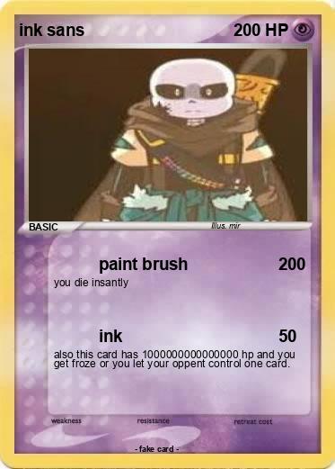 Pokémon ink sans 115 115 - paint brush - My Pokemon Card
