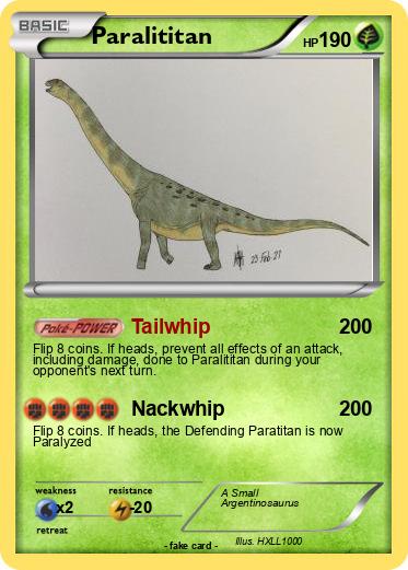 Pokémon Paralititan 3 3 - Tailwhip - My Pokemon Card