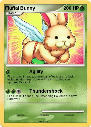 Pokémon Fluffal Bunny - Agility - My Pokemon Card