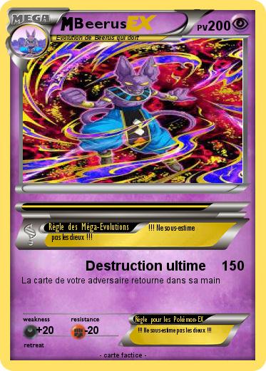 Pokémon Beerus 58 58 - Destruction ultime - Ma carte Pokémon