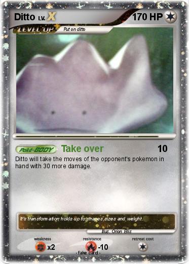 Pokémon Ditto 328 328 - Take over - My Pokemon Card