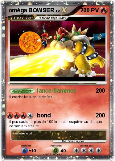 Pokémon omega BOWSER 3 3 - lance-flammes - Ma carte Pokémon
