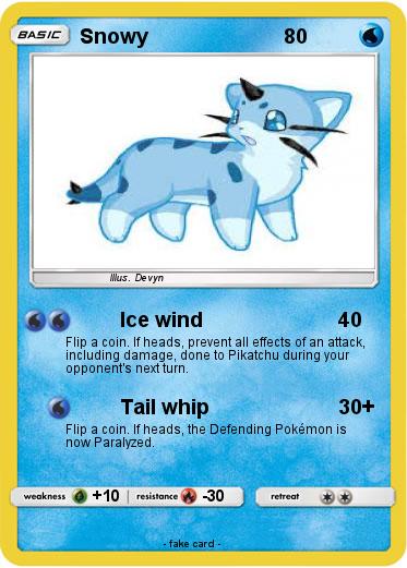 Pokémon Snowy 208 208 - Ice wind - My Pokemon Card