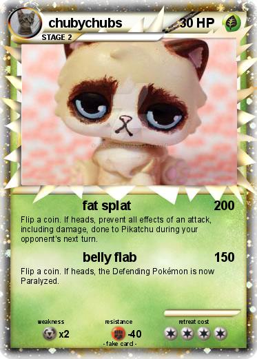 Pokémon chubychubs - fat splat - My Pokemon Card