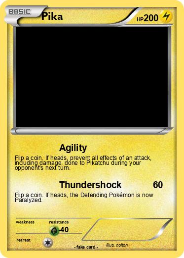 Pokémon Pika 2251 2251 - Agility - My Pokemon Card