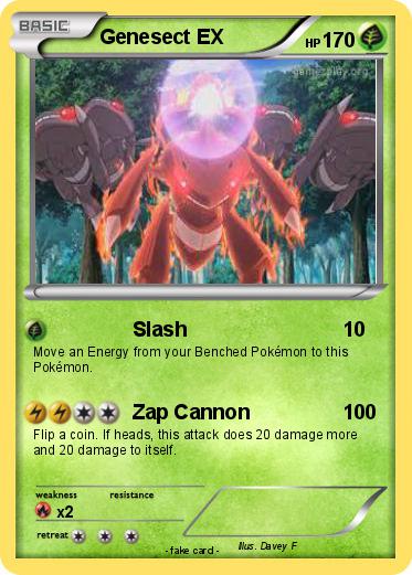 Pokémon M Genesect EX 2 1 1 - Slash - My Pokemon Card