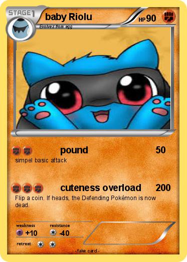 Pokémon baby Riolu 15 15 - pound - My Pokemon Card