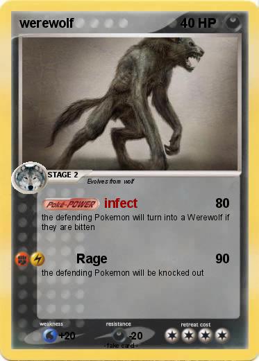 Pokémon werewolf 234 234 - infect - My Pokemon Card