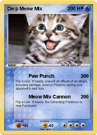 Pokémon Derp Meow Mix - Paw Punch - My Pokemon Card