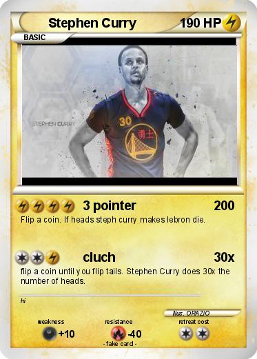 Pokémon Stephen Curry 137 137 - 3 pointer - My Pokemon Card