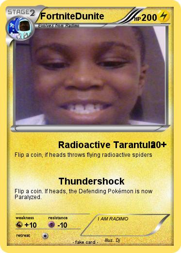 Pokémon FortniteDunite - Radioactive Tarantula - My Pokemon Card