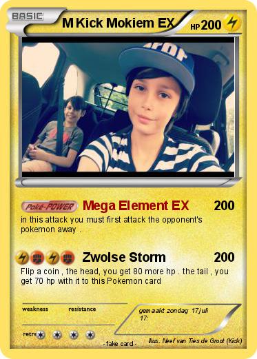 Pokémon M Kick Mokiem EX - Mega Element EX - My Pokemon Card