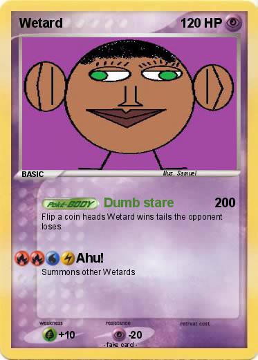 Pokémon Wetard - Dumb stare - My Pokemon Card