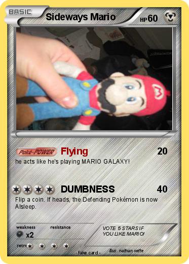 Pokémon Sideways Mario - Flying - My Pokemon Card