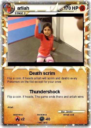 Pokémon arliah - Death scrim - My Pokemon Card