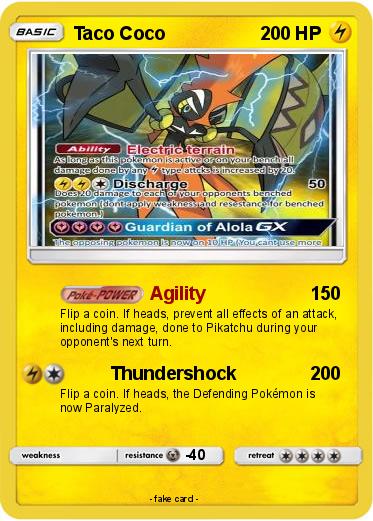 Pokémon Taco Coco - Agility - My Pokemon Card