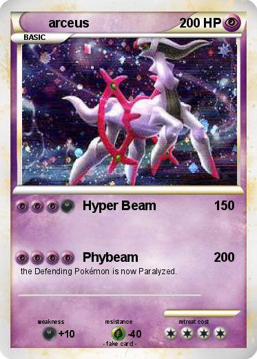 Pokémon arceus 9651 9651 - Hyper Beam - My Pokemon Card