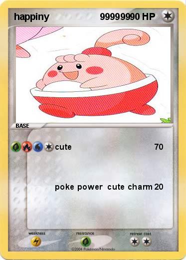 Pokémon happiny 999999 999999 - cute - My Pokemon Card