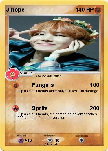 Pokémon J hope 6 6 - Fangirls - My Pokemon Card