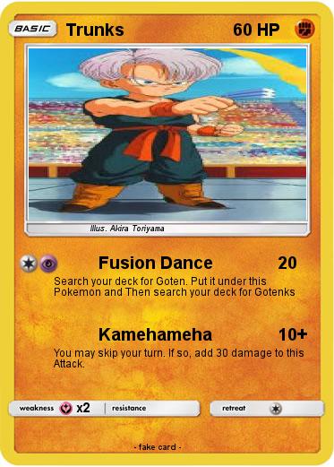 Pokémon Trunks 526 526 - Fusion Dance - My Pokemon Card