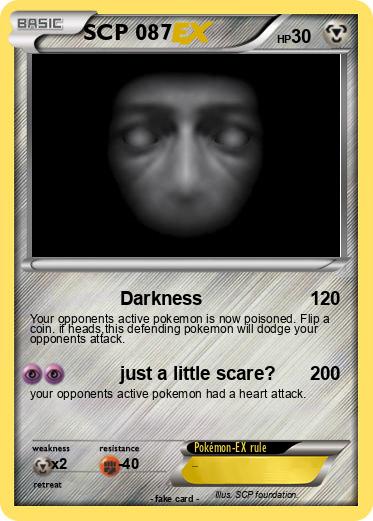 Pokémon SCP 087 22 22 - Darkness - My Pokemon Card