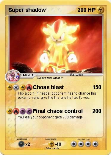 Pokémon Super shadow 607 607 - Choas blast - My Pokemon Card