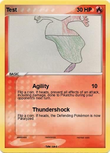 Pokémon Test 145 145 - Agility - My Pokemon Card