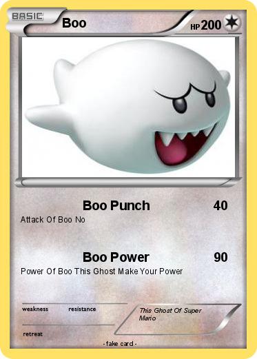 Pokémon Boo 1342 1342 - Boo Punch - My Pokemon Card