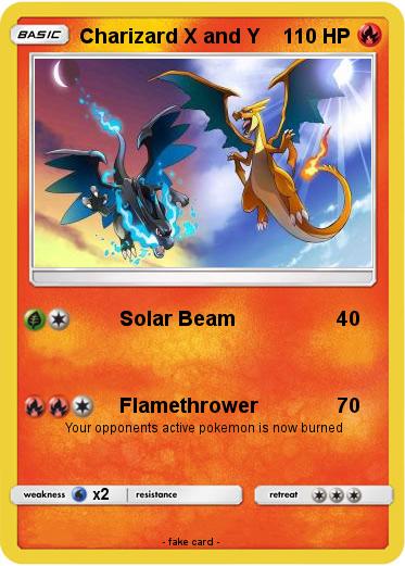 Pokémon Charizard X and Y 9 9 - Solar Beam - My Pokemon Card