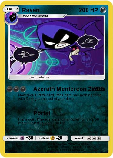 Pokémon Raven 575 575 - Azerath Mentereon Zintos - My Pokemon Card