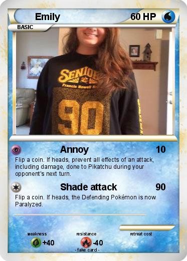 Pokémon Emily 363 363 - Annoy - My Pokemon Card