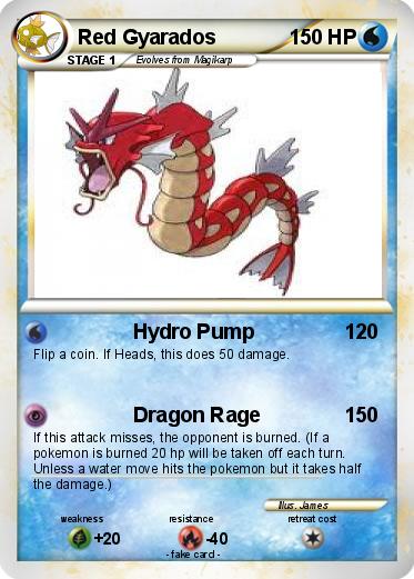 Pokémon Red Gyarados 81 81 - Hydro Pump - My Pokemon Card