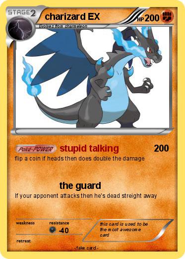 Pokémon charizard EX 661 661 - stupid talking - My Pokemon Card