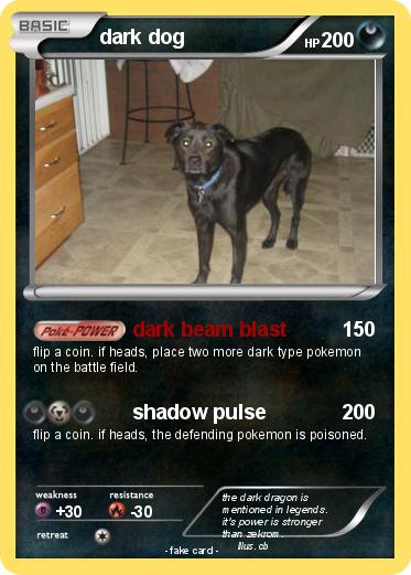 Pokémon dark dog 53 53 - dark beam blast - My Pokemon Card