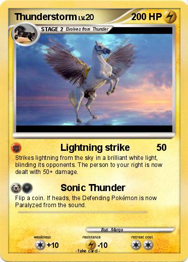 Pokémon Thunderstorm 57 57 - Lightning strike - My Pokemon Card